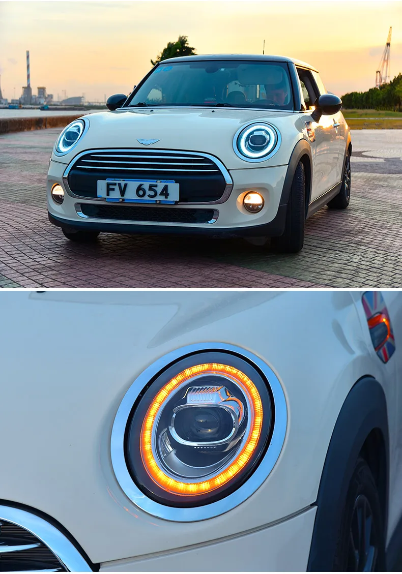 Mini F56 Headlights 2014-2019 F54 F55 F56 F57 Led Headlight Drl Head ...