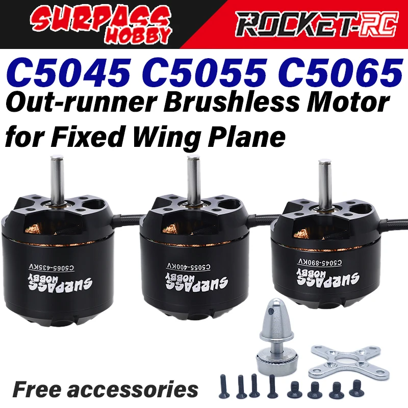 Surpass Hobby C5045 C5055 C5065 Brushless Motor Outrunner for RC Fixed ...