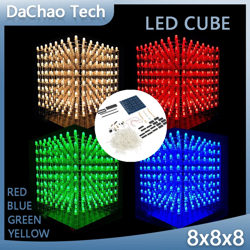Kit de cubo Led para proyectos de soldadura, Mini Cubo de luz Led ...