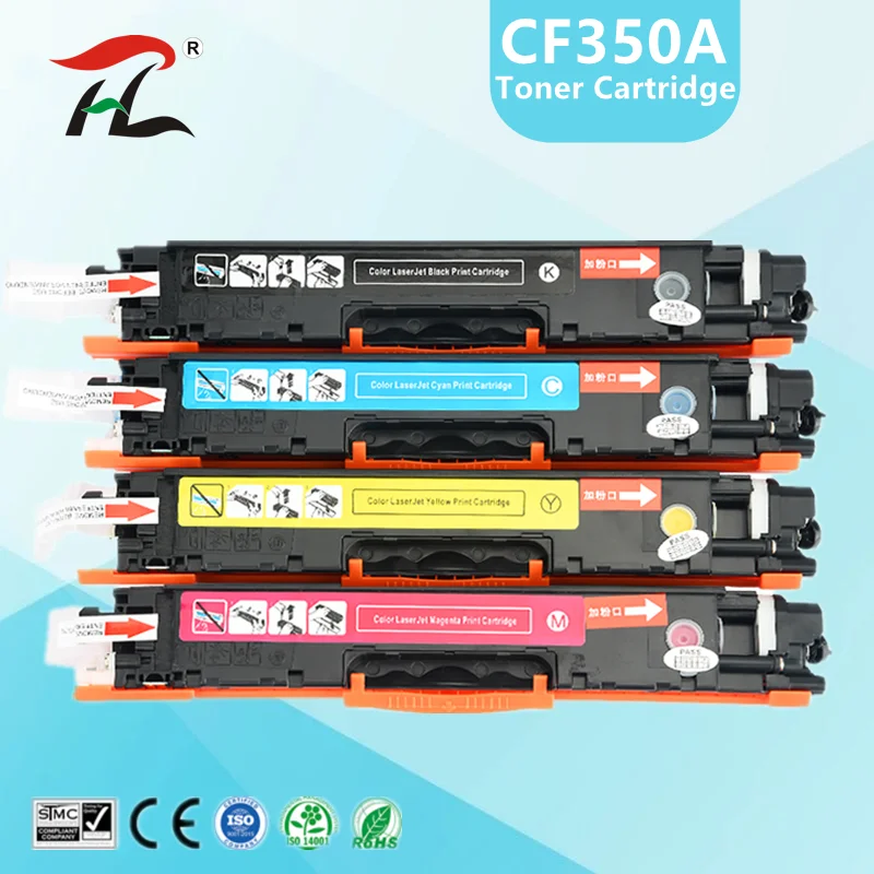 YI LE CAI compatible toner cartridge CF350A 350A CF351A CF352A CF353A ...