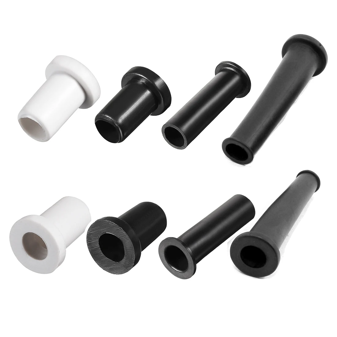 2-25Pcs-PVC-Strain-Relief-Cord-Boot-Protector-Black-Wire-Protector ...