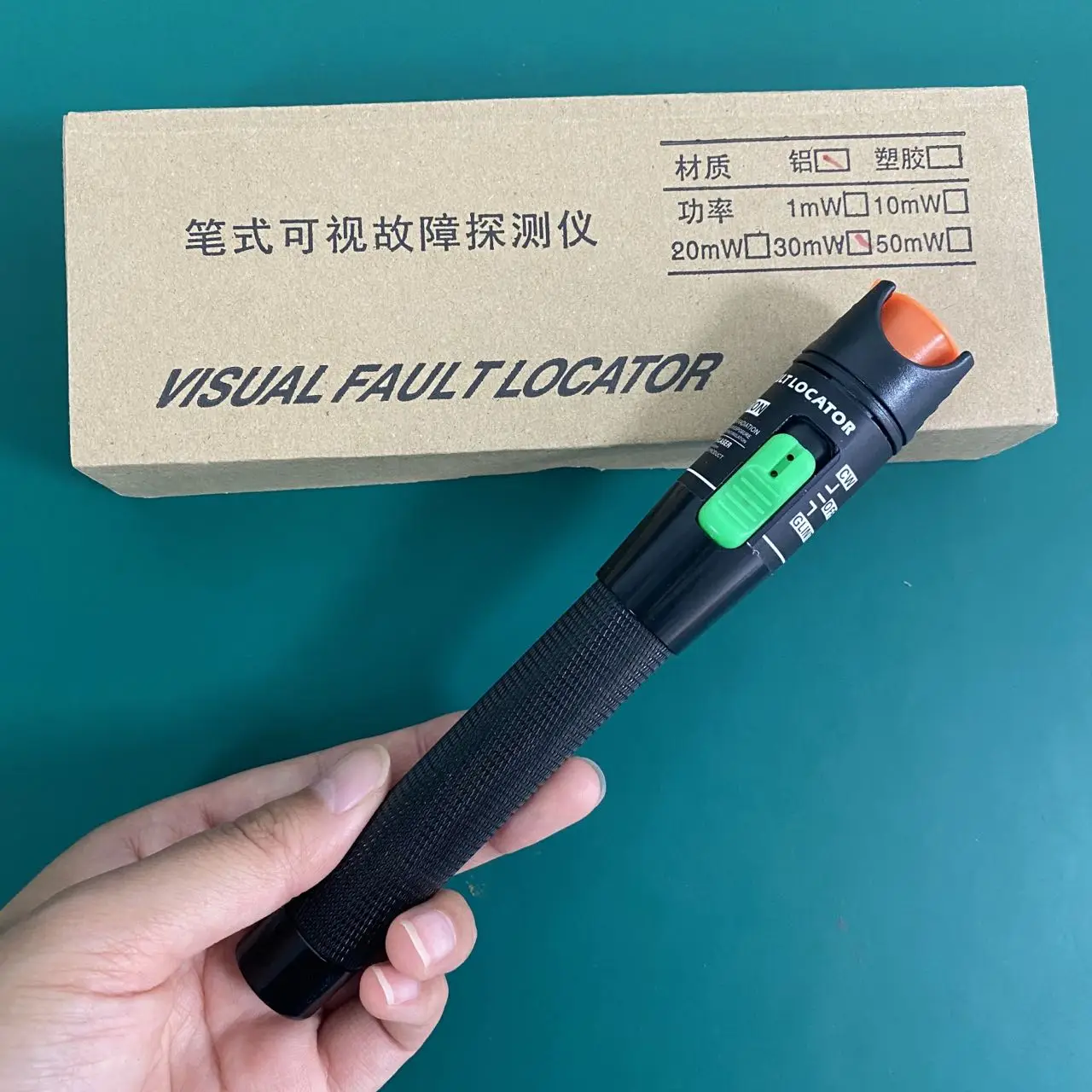 30KM-VFL-Light-Pen-Optic-Light-Source-Fiber-Cable-Tester-30mW-Visual ...