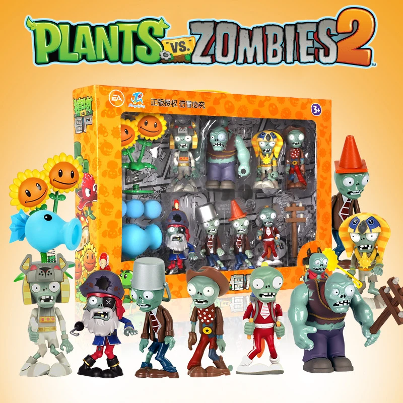 Plants vs Zombies 2 Giant zombie Model Toy Ice Pea Jetpack Zombie Toys ...