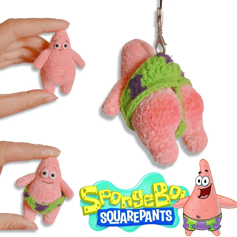 SpongeBob-Patrick-Star-Plush-Funny-DIY-Handmade-Knitting-Set-Keychain ...