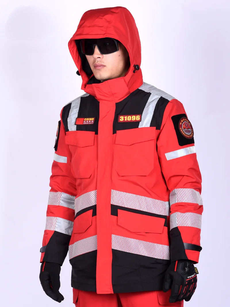 Winter Three-In-One Emergency Rescue Clothing Storm Jacket Jacket ...