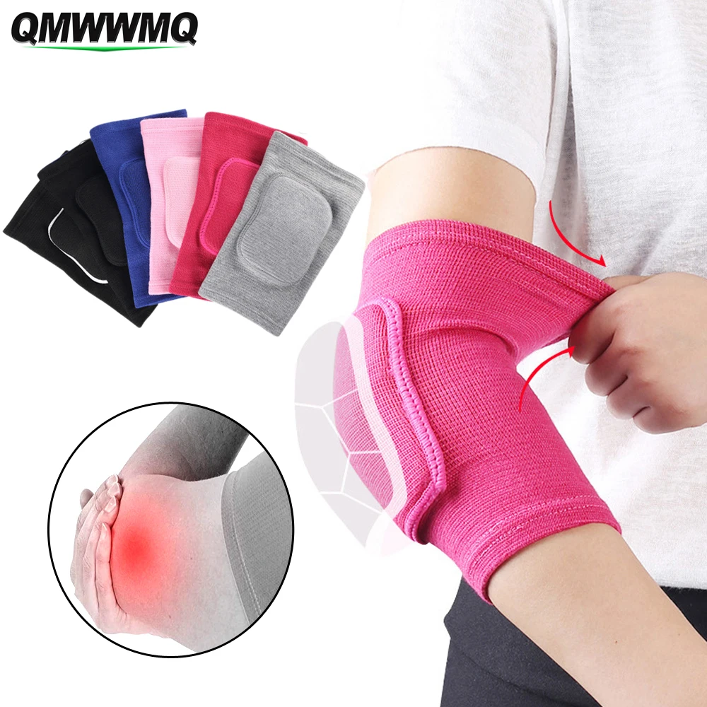 1Pair-Elbow-Pads-Thick-Sponge-Elbow-Braces-Elastic-Anti-Slip-Collision ...