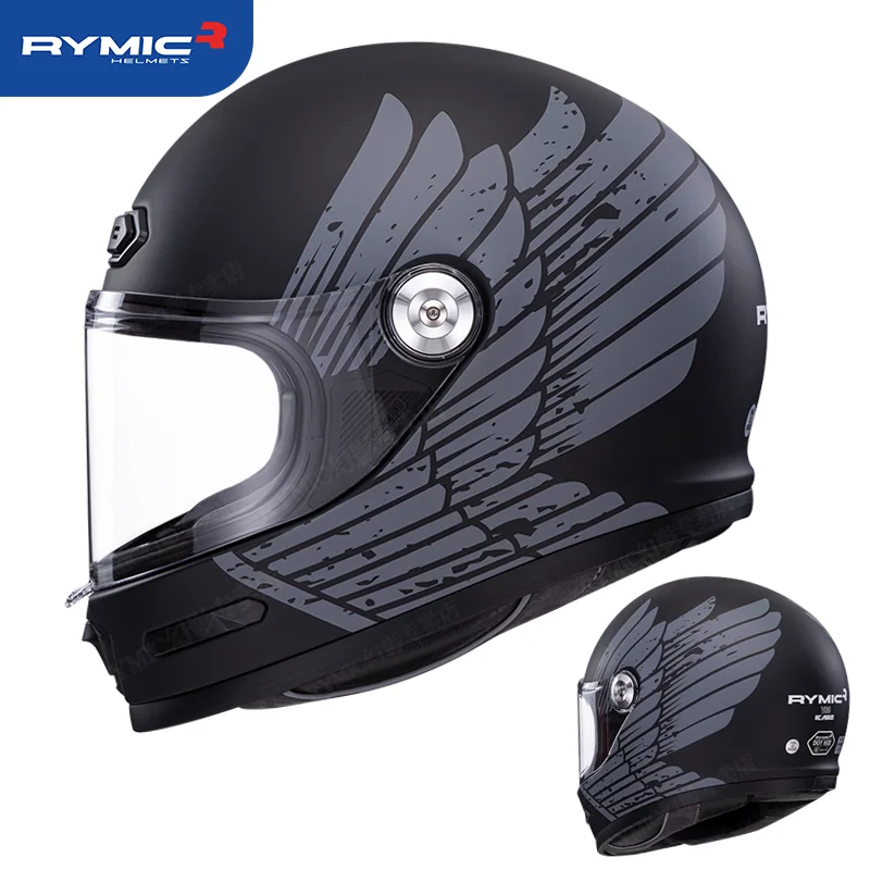 Original-Genuine-RYMIC-Motorcycle-Helmet-Full-Face-Racing-Casque-Moto ...
