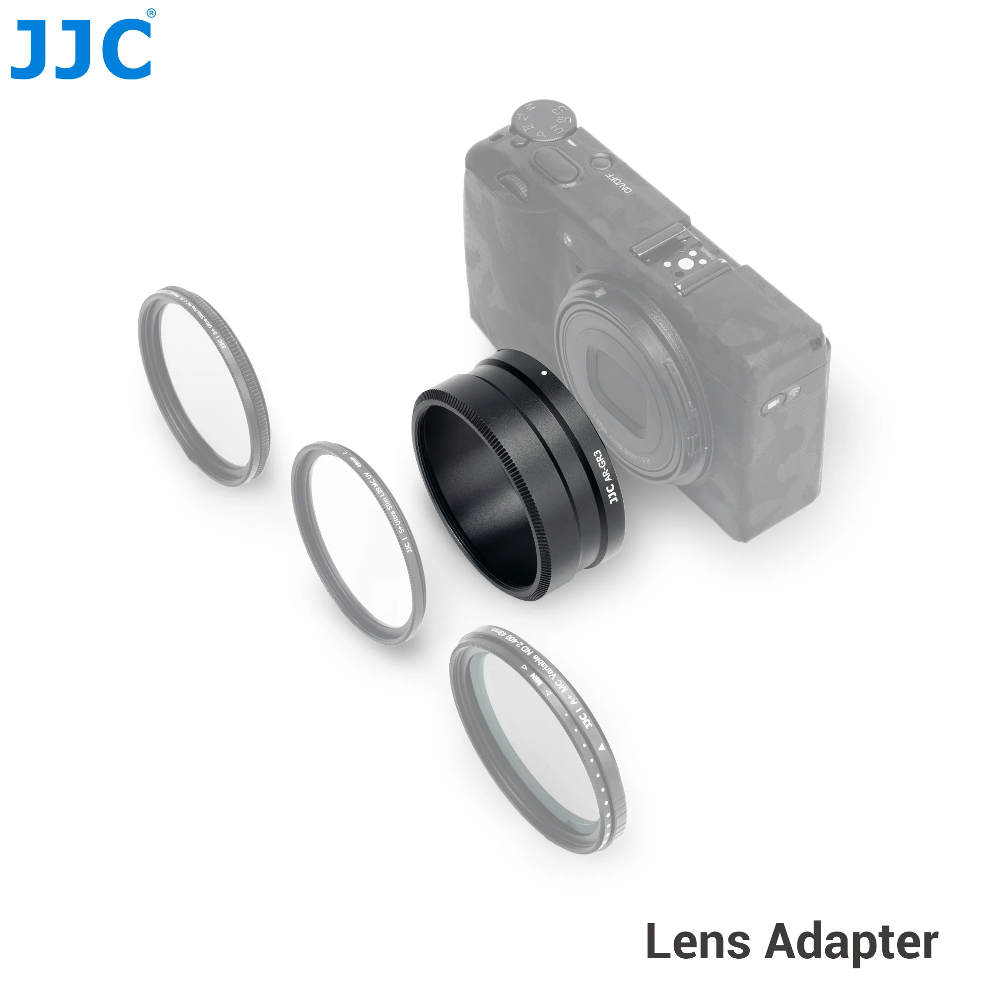 JJC GR3 Lens Adapter for Ricoh GR III GRIII Digital Compact Camera & GW ...