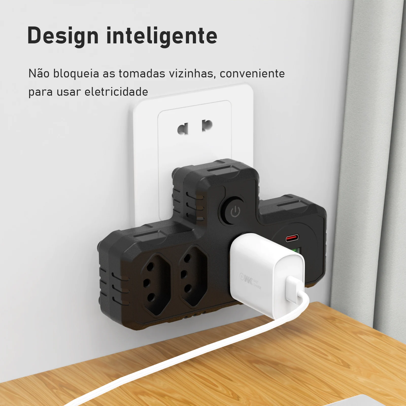 Conversor-de-Tomada-tomada-usb-plug-extens-o-tomada-tomada-de-parede ...