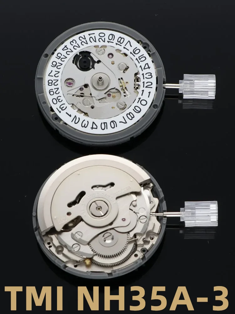 Japan-NH35A-New-Watch-movement-Premium-Mechanical-NH35-White-Date-wheel ...