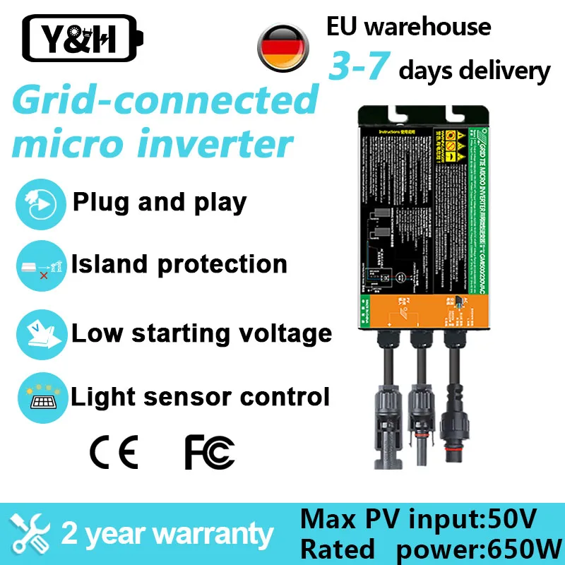 700W-500W-Solar-Micro-Inverter-18-50VDC-Network-Injection-inverter-600W ...