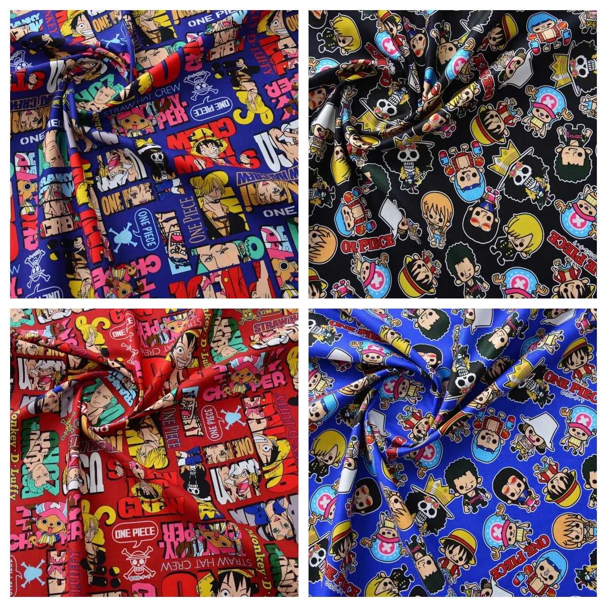 Japanese Anime ONE PIECE The King of Navigation 100 Cotton Fabric ...