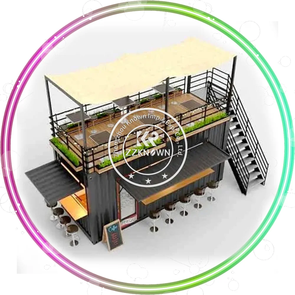 Foldable-Prefabricated-Cafe-Container-Coffee-Shop-20FT-Container ...