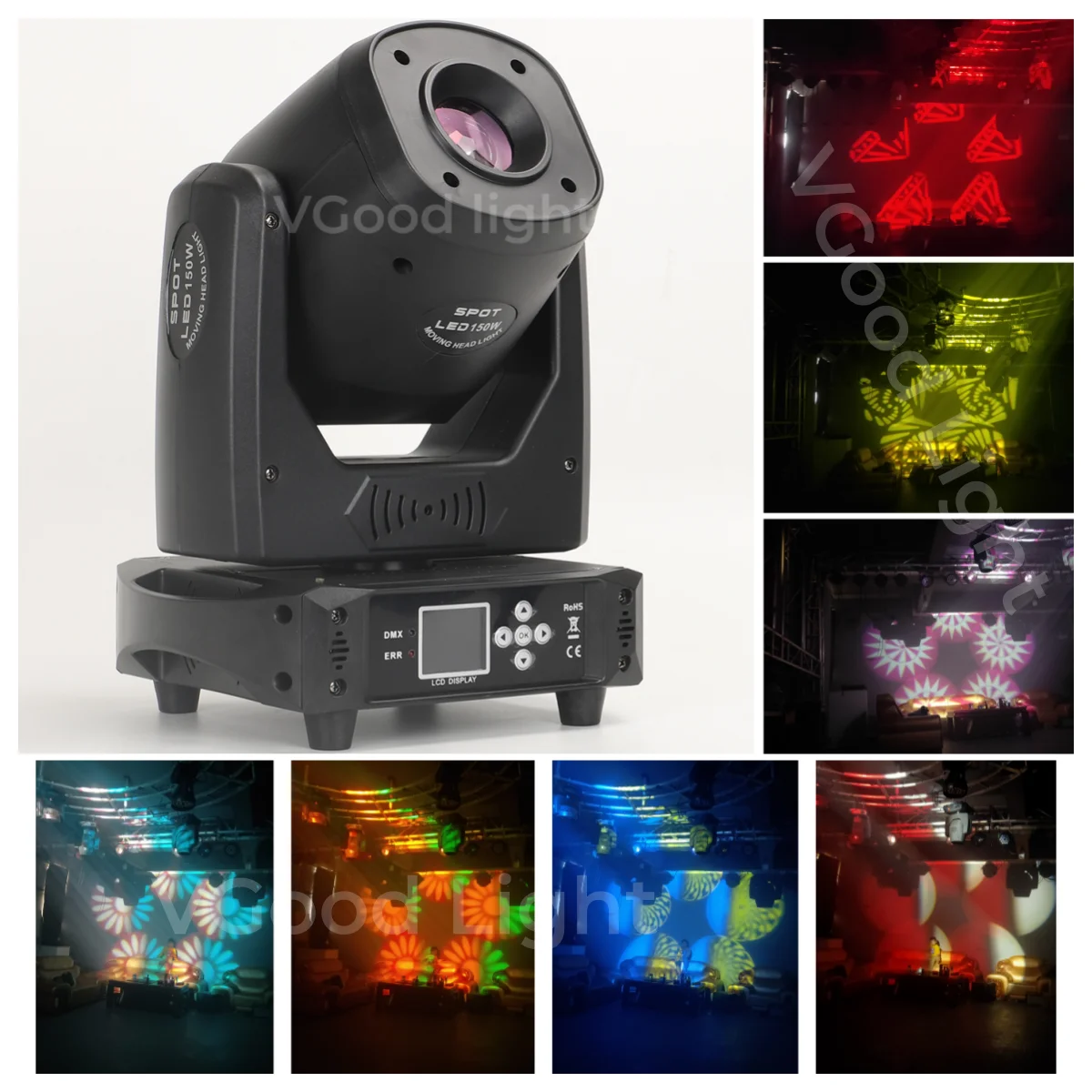 Customized Moving Head LED 150w Spot Beam 2in1 Stage Light LCD Screen ...