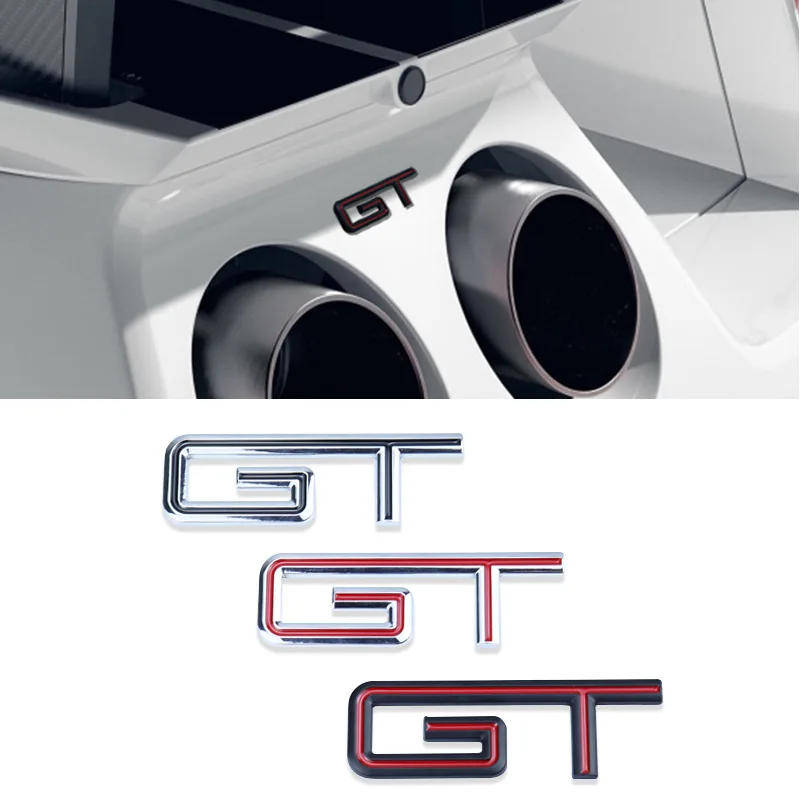 11x3.5cm Metal Car Whole Body Rear Front Hood Sticker for Ford GT ...