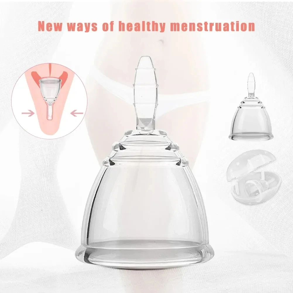 S-L-Size-Menstrual-Cup-With-Storage-Case-Medical-Silicone-Leak-Proof ...