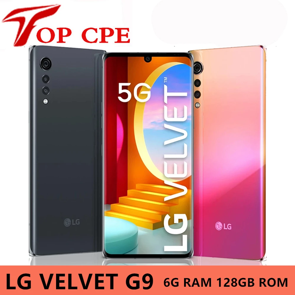 Originele Lg G9 Usa Versie 4G Lte 5G Mobiele Telefoon 128Gb Unlocked 6.8 ''Lg Fluwelen Andriod ...