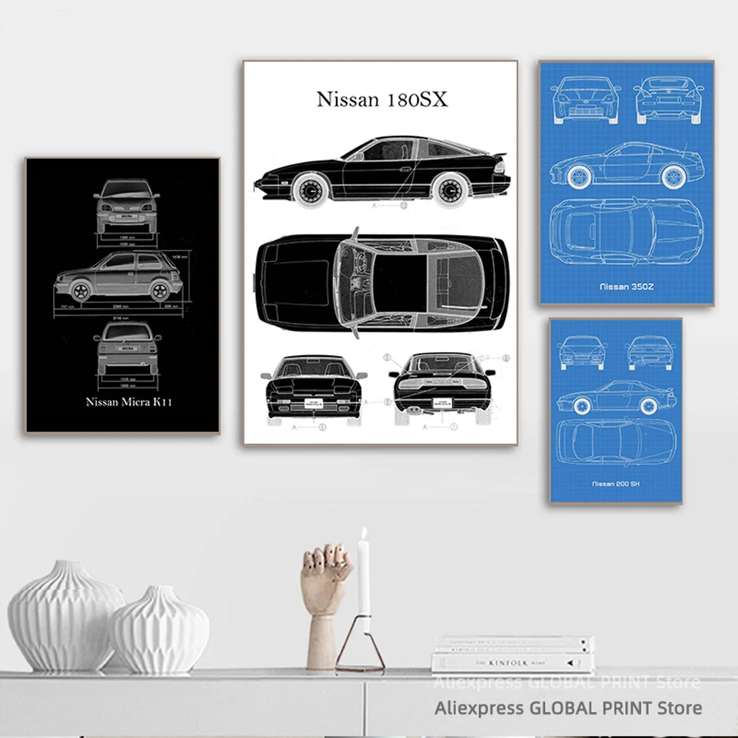 Nissan skyline blueprint, 300zx, 180sx, 350z, r32, r34 stune, micra k11 ...