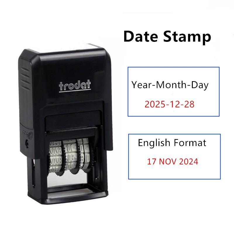 Self-inking-Date-Stamp-English-format-for-Office-Manufacture-Supermarket-Store-School-Adjustable ...