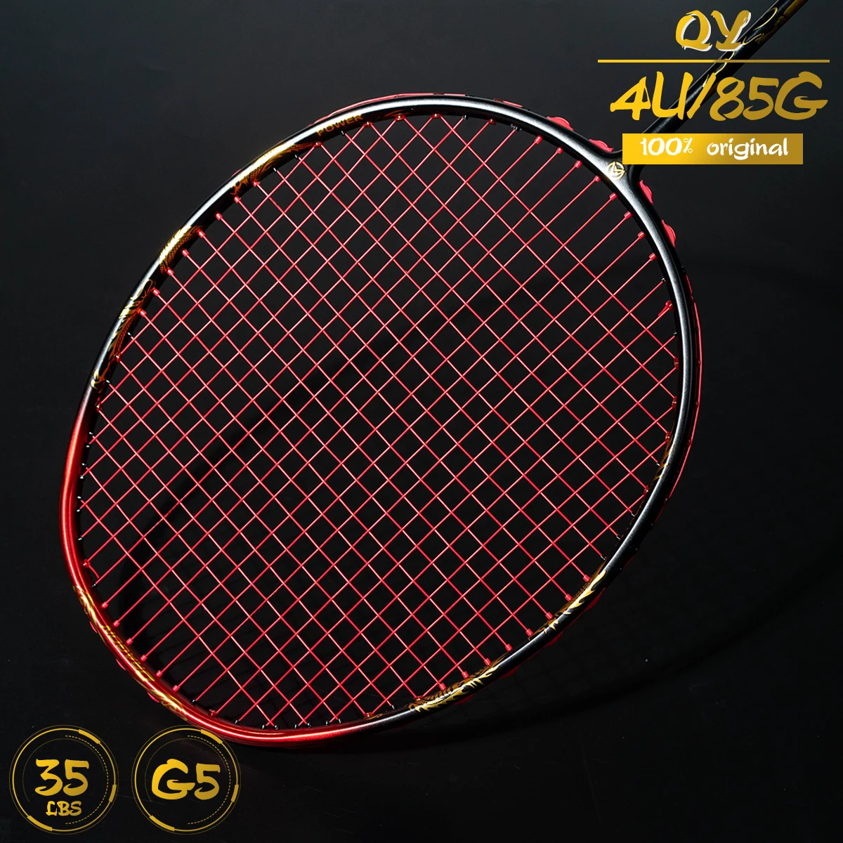 ALP-QY-4U-Max-35Lbs-Golden-Dragon-100-Full-Carbon-Fiber-Badminton ...