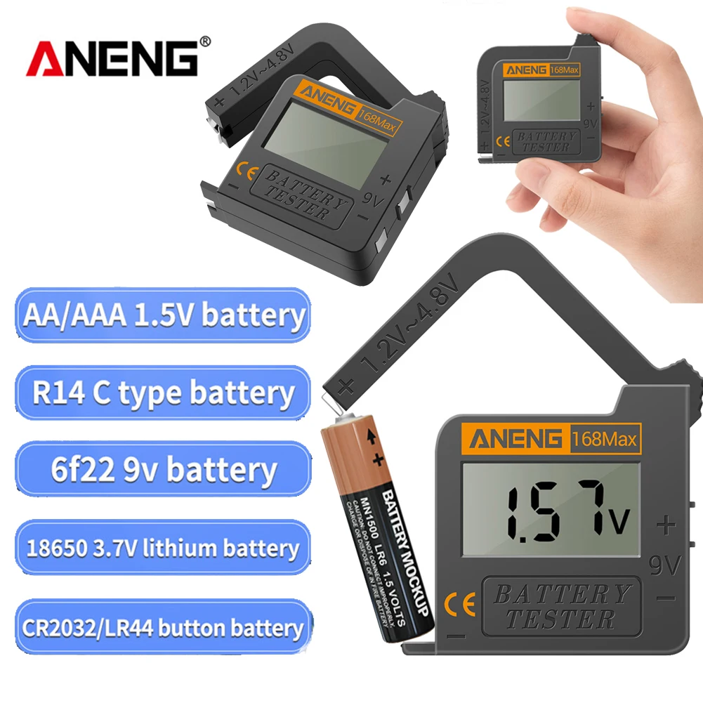 Aneng 168max Digital Lithium Battery Tester Capacity, 52% OFF