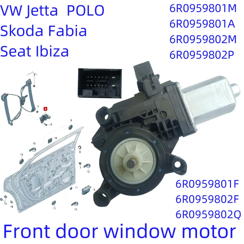For-VW-Jetta-POLO-Amarok-Skoda-Fabia-Seat-Ibiza-window-motor-6R0959801 ...