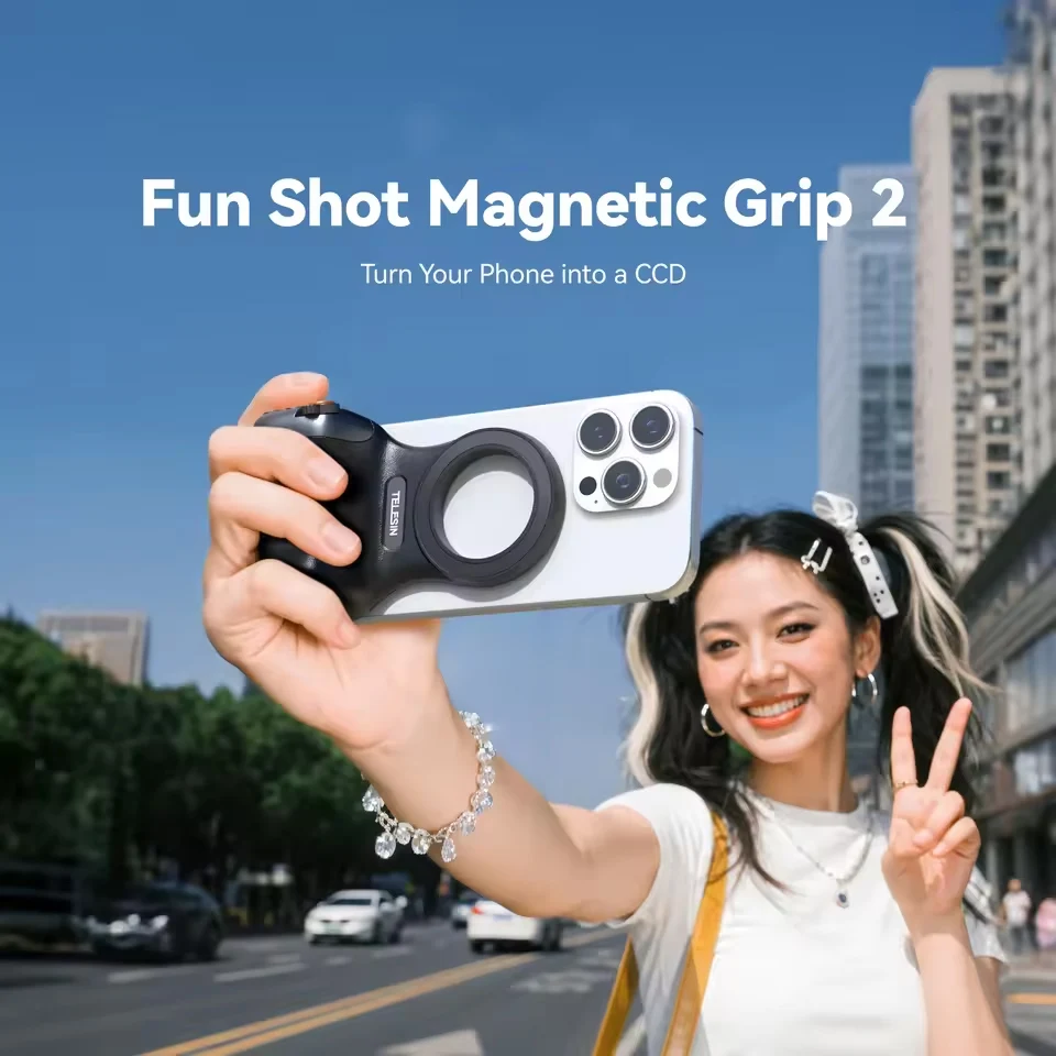 Magnetic Phone Camera Shoot Hand Grip 2 BT Remote Control Handle for ...