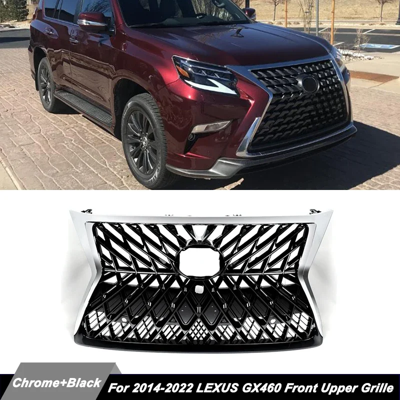 SAIQINGSP Gloss Black Front Upper Grille Assembly Fits Fits For Lexus ...