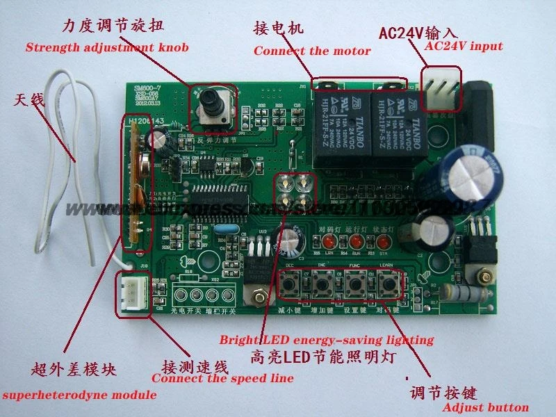 Universal-Electronic-Limit-Garage-Door-Motherboard-Flap-Motor-Control ...