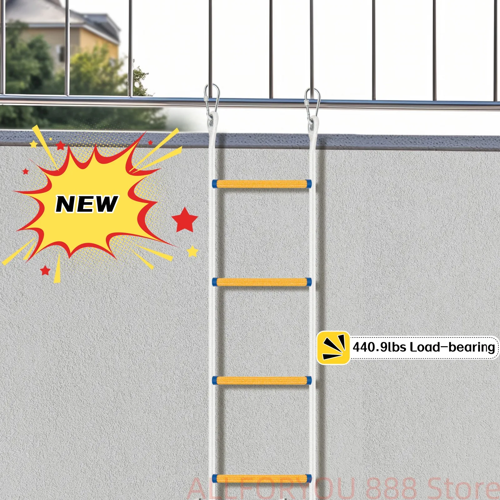 10-7-5M-Emergency-Fire-Escape-Ladder-440-9lbs-Load-bearing-For-Most ...