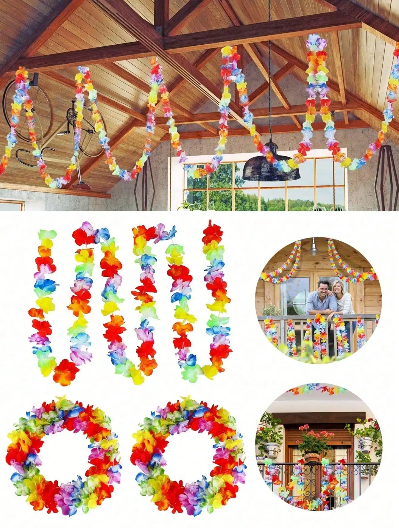1pc-Plastic-flower-garland-Hawaiian-flower-Border-Hawaiian-Party ...