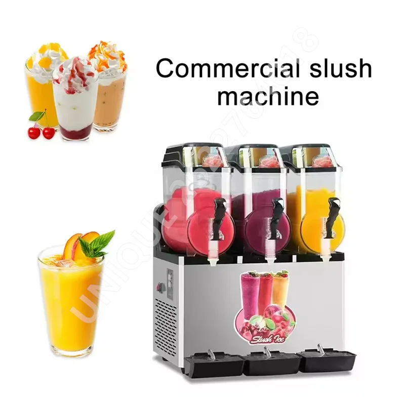 110-220V-Commercial-36L-Three-Tanks-Slushie-Machine-Ice-Cool-Juice ...