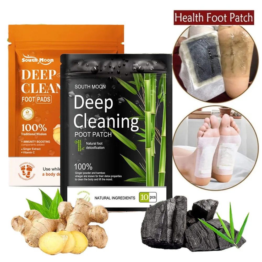 Natural-Ginger-Bamboo-Detox-Foot-Patches-Detoxification-Body-Toxins-Cleansing-Slimming-Stress ...
