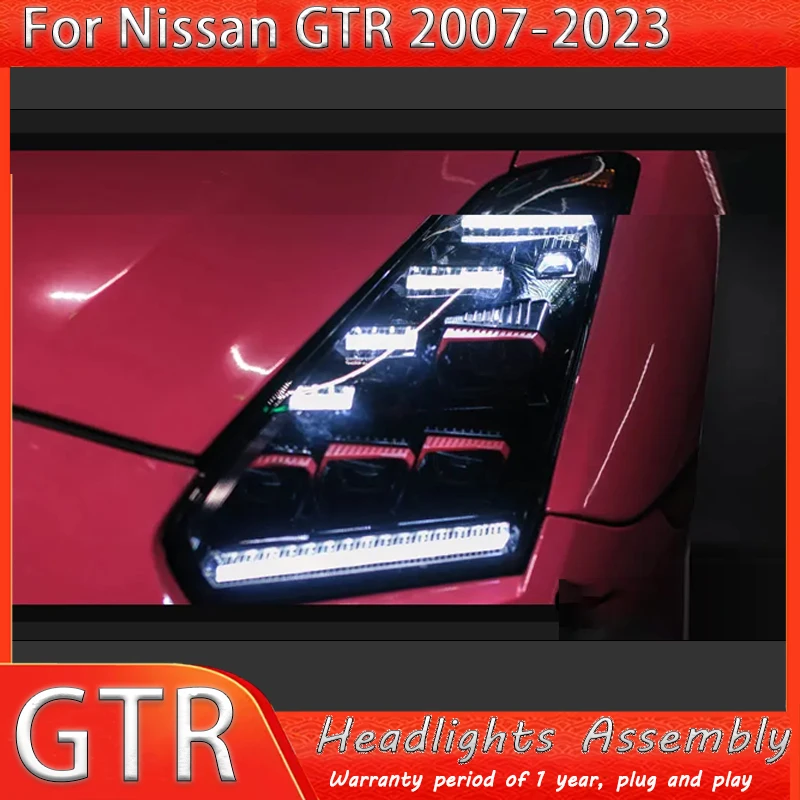 Car Lights For Nissan GTR R35 Headlight 2007 2008 2009-2023 LED ...
