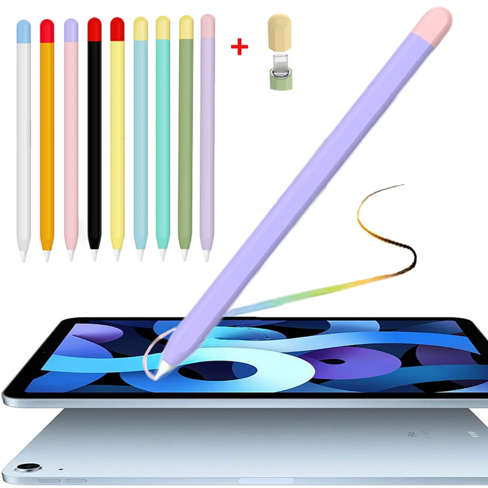 Silicone-Compatible-for-Apple-Pencil-2nd-Case-Anti-lost-Tablet-Touch ...