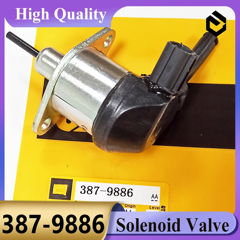 387-9886 Stop Solenoid Valve 3879886 1G772-60012 for Caterpillar CAT ...