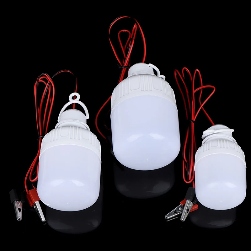 1pc LED Lamp DC 12V Portable Led Bulb 5W 9W 15W White Outdoor Camp Tent ...