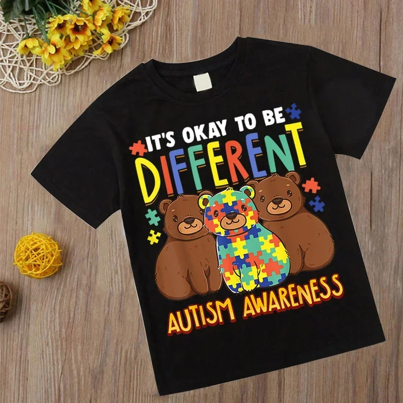 autism-Boys-T-Shirt-Short-Sleeves-Cotton-Tops-Girls-Baby-Children ...