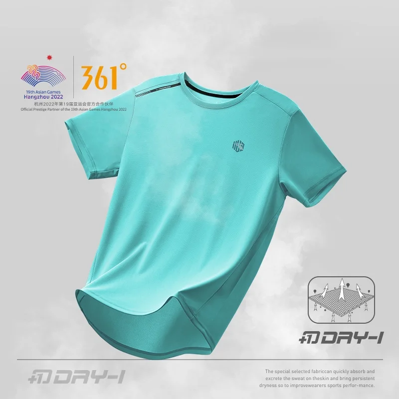 361-Degrees-Men-s-Short-Sleeved-T-Shirt-Moisture-Absorbing-Quick-Drying ...