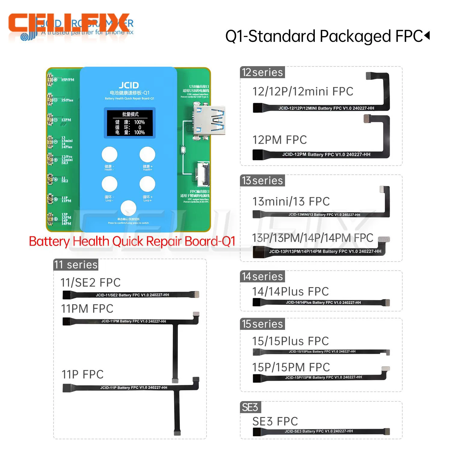 JC-JCID-Q1-Programmer-Battery-Health-Quick-Repair-Board-for-Increase ...