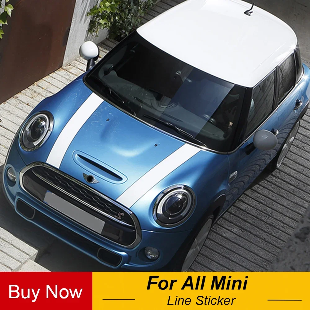 Carro-Cap-Linha-Adesivo-Motor-Stripe-Decalque-para-Mini-Cooper-S-One ...