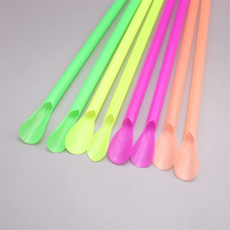 Plastic Spoon Straws