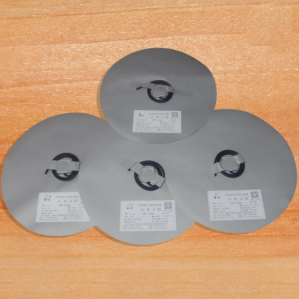 round-Mirrors-Heating-Pad-Mirror-Defogger-Pad-Bathroom-Heater-Mat-LED ...