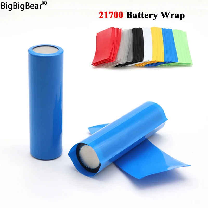 20-500pcs-21700-Battery-Film-Tape-PVC-Heat-Shrink-Tube-Precut ...
