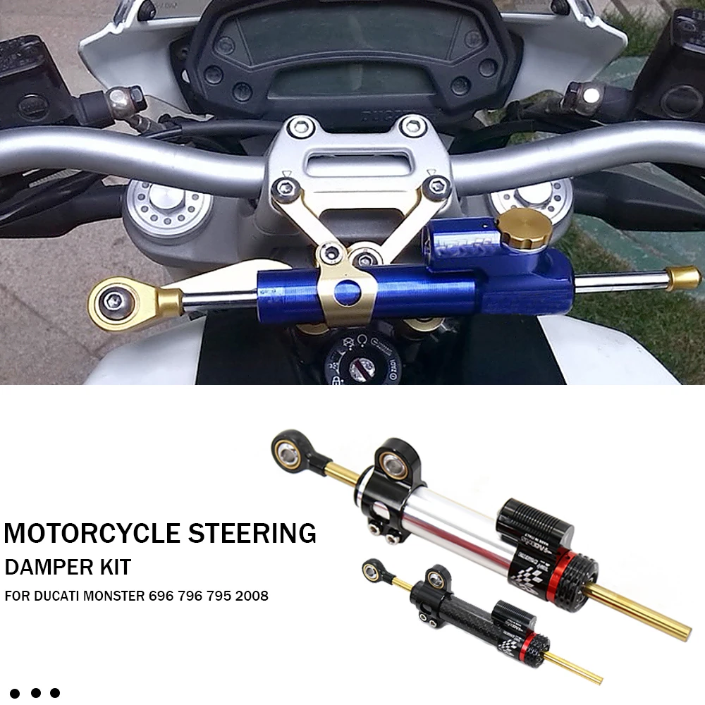 Motorcycle-Modified-Steering-Damper-Stabilizer-Mounting-Bracket-For ...