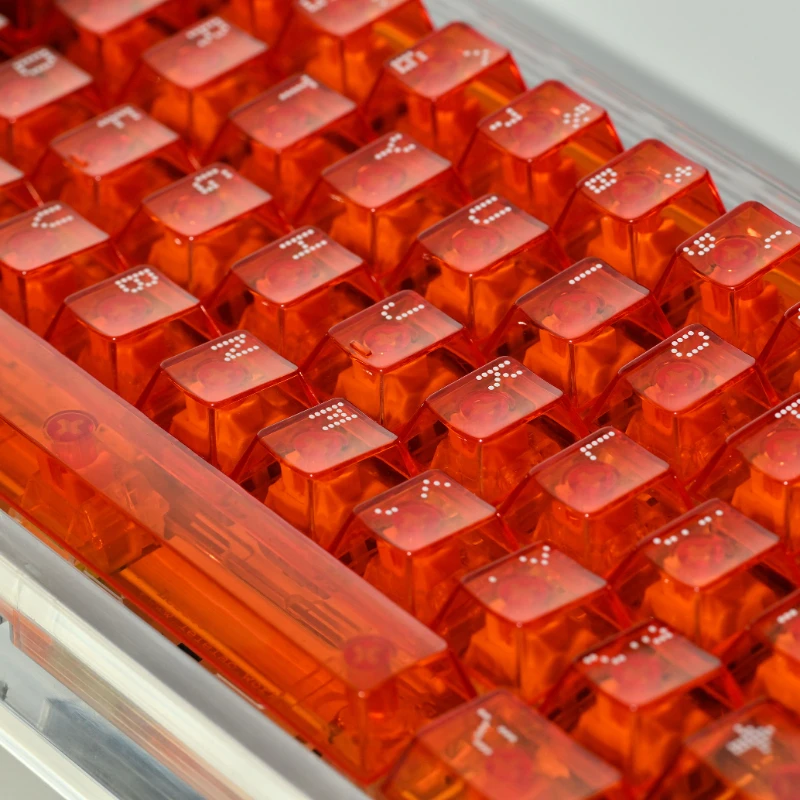 MiFuny-Transparent-Asimov-Keycaps-Cool-Personality-Keycaps-ABS-Pink ...