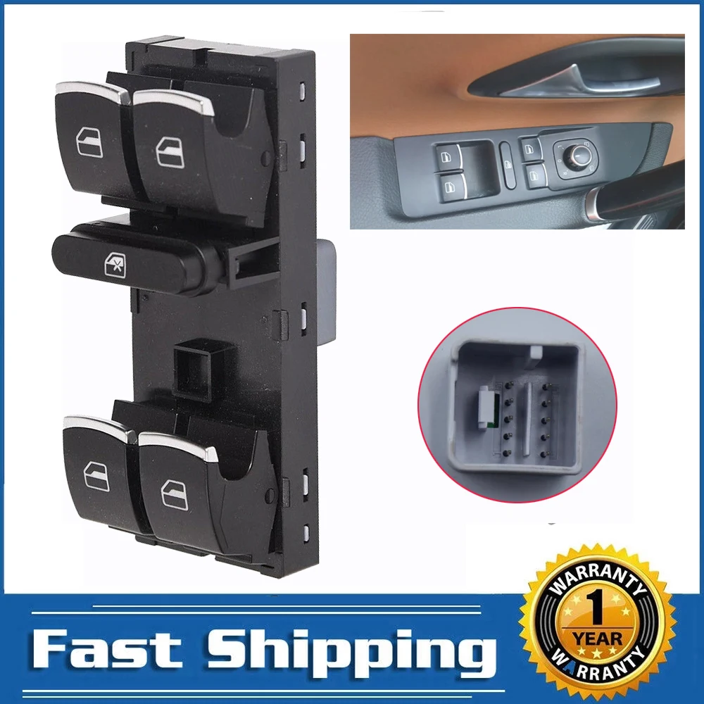 5ND959857 Electric Power Window Master Switch Regulator Button for VW ...