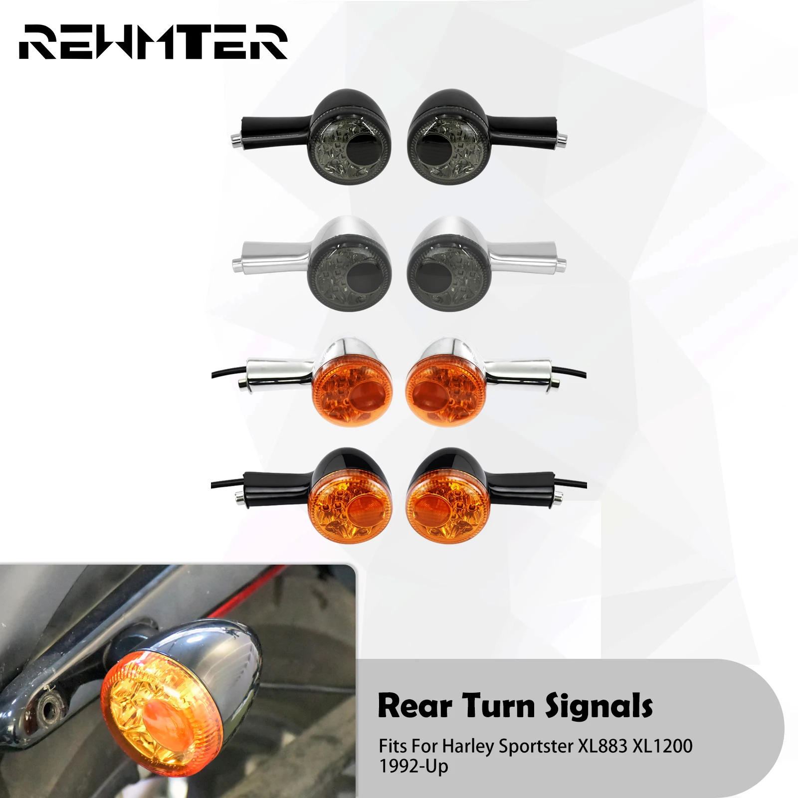Motorcycle-Rear-LED-Turn-Signals-Indicators-Brake-Running-Lamp-For ...