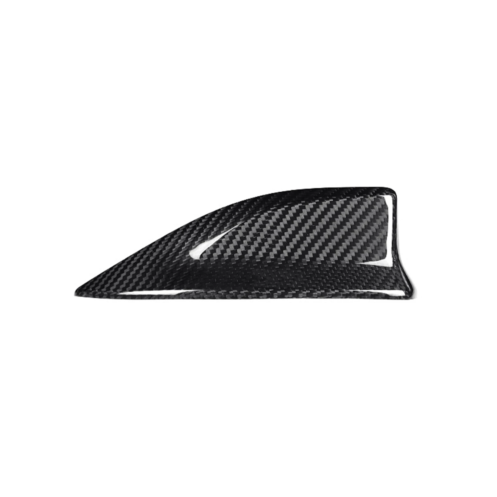 JSWAN Red Black Carbon Fiber Car Roof Shark Fin Antenna