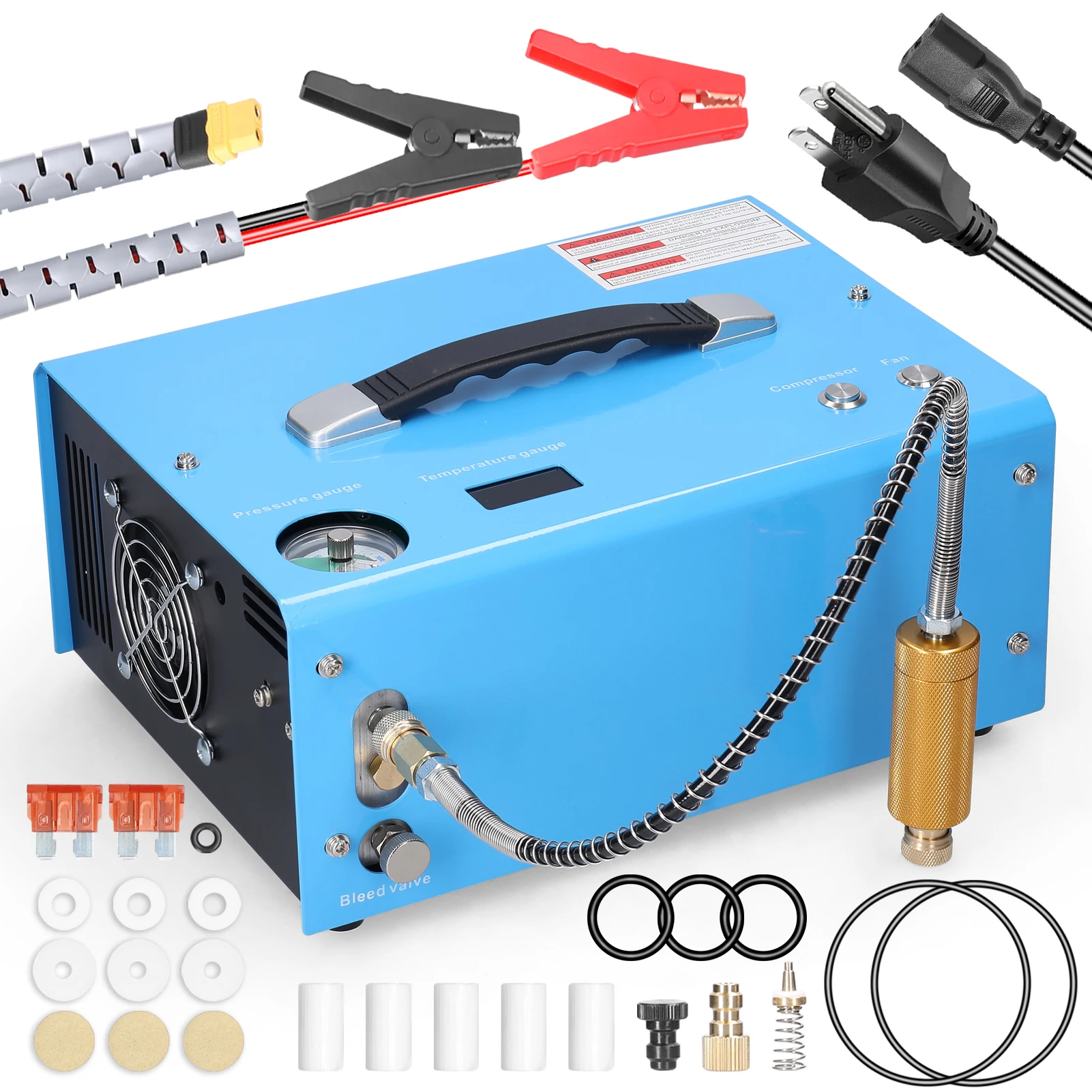4500PSI-Electric-Air-Compressor-with-Barometer-Portable-Automatic ...
